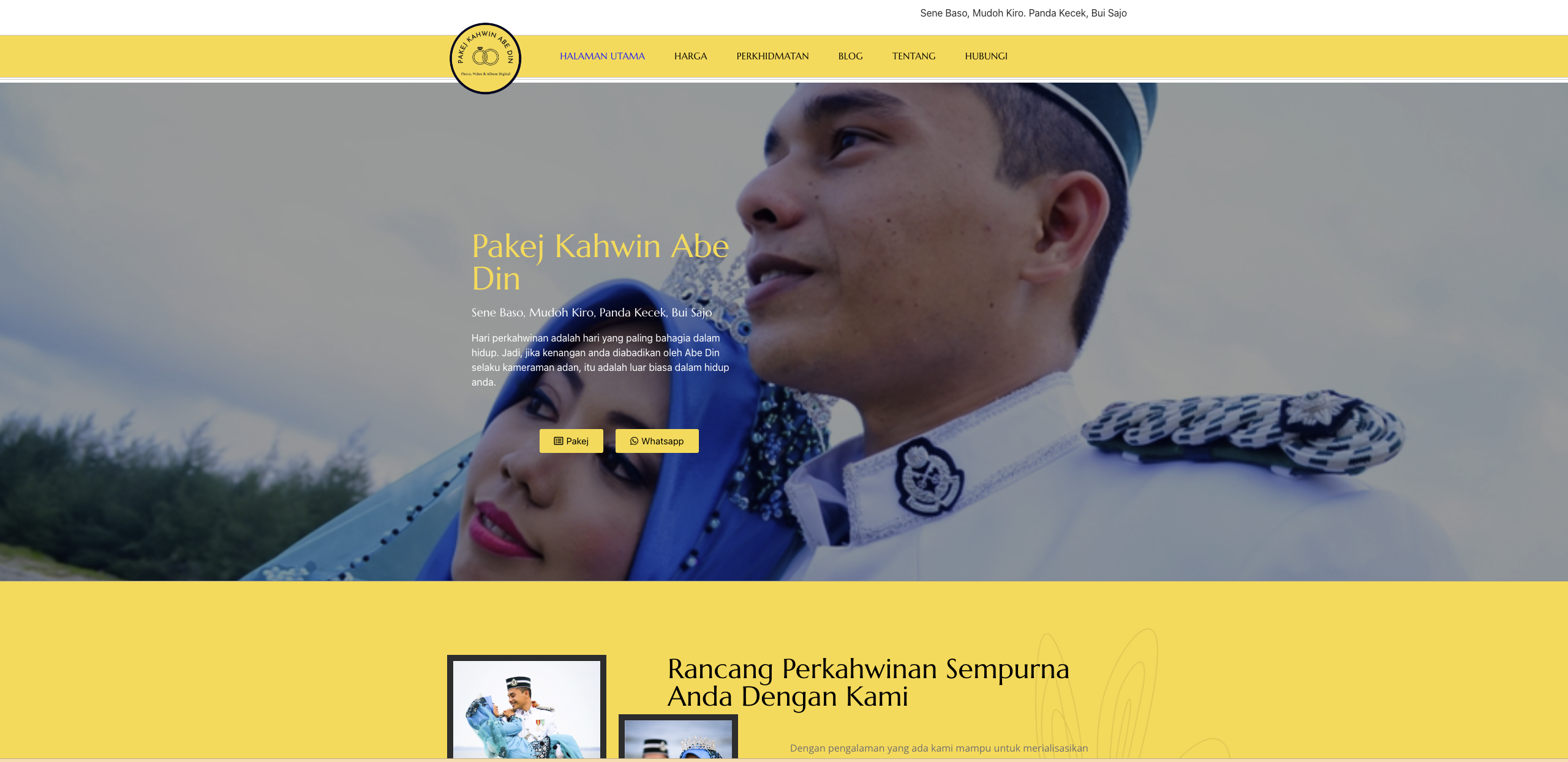 Borang Jemputan Kahwin Online | Pakej Kahwin Abe Din